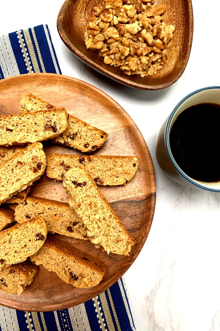 Banana Walnut Biscotti - A Sweet and Savory Afternoon Snack