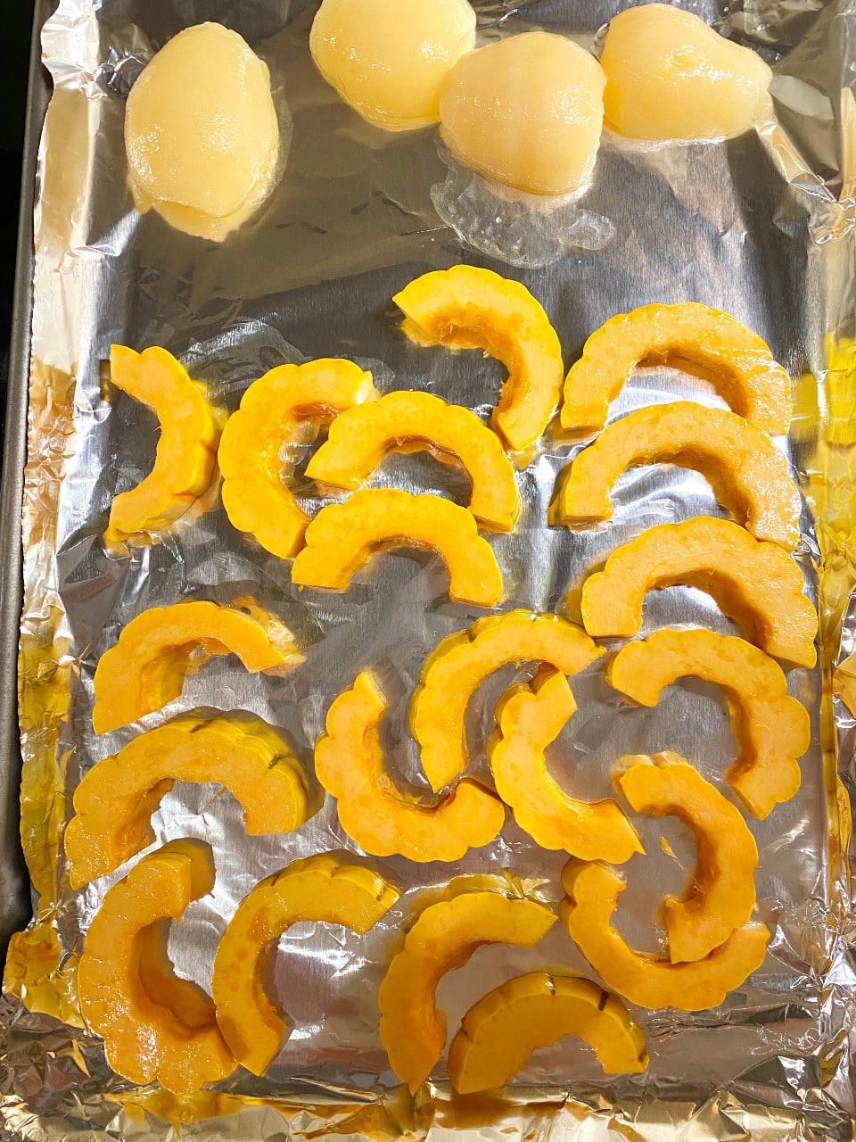 Savory Delicata Squash and Roasted Pear Salad