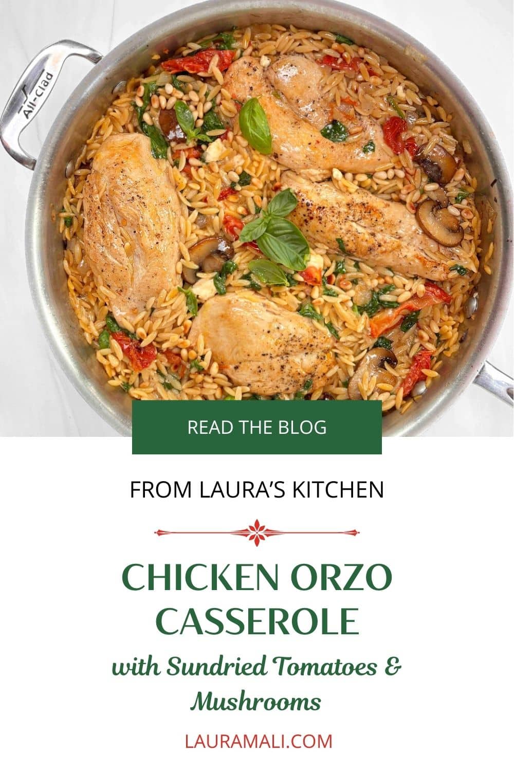 Chicken with Orzo and Sundried Tomatoes